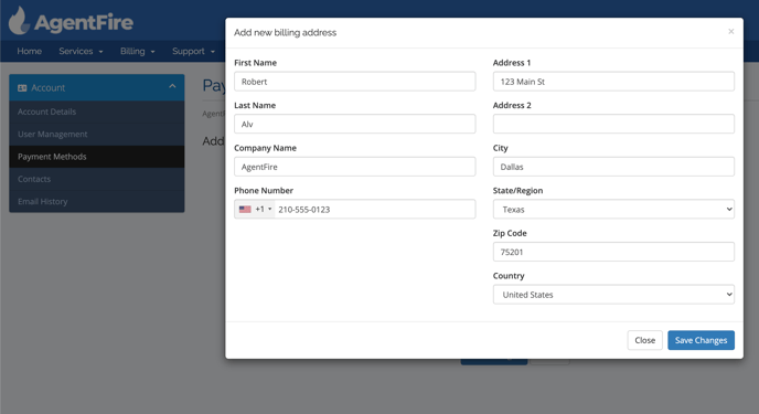 How to update my billing information